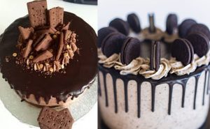 How To Decorate Cake With Biscuits | Cake Decoration with Biscuits